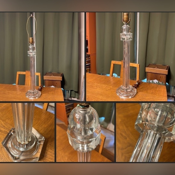 Vintage | Other | Vintage 93s Art Deco Glass Torpedo Skyscraper Bed ...